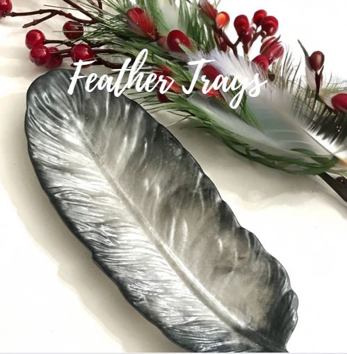 Hand Painted Feather Trays – Unique Indigenous Art Gifts | Mocs n More